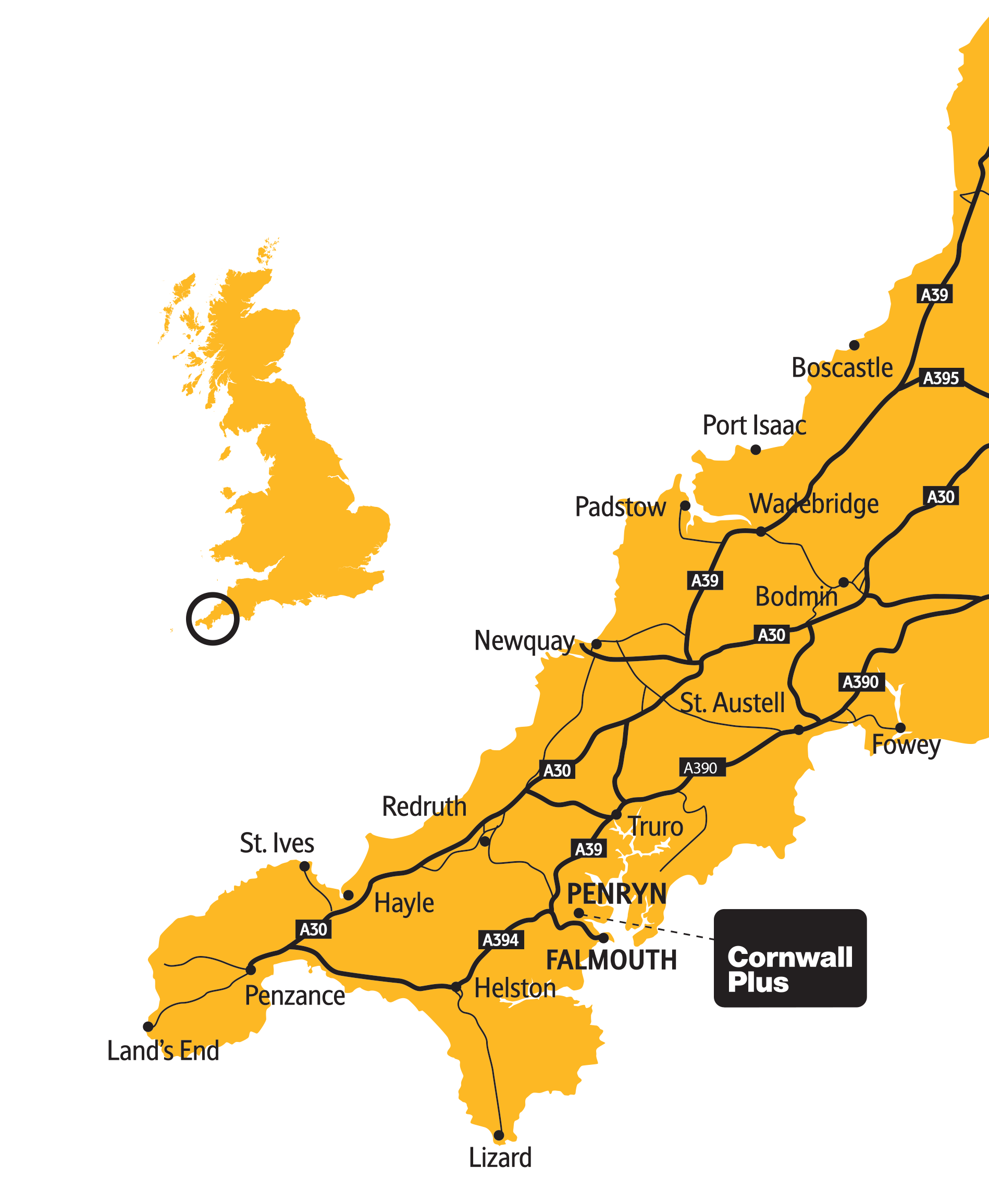 How To Get Here - Cornwall Plus