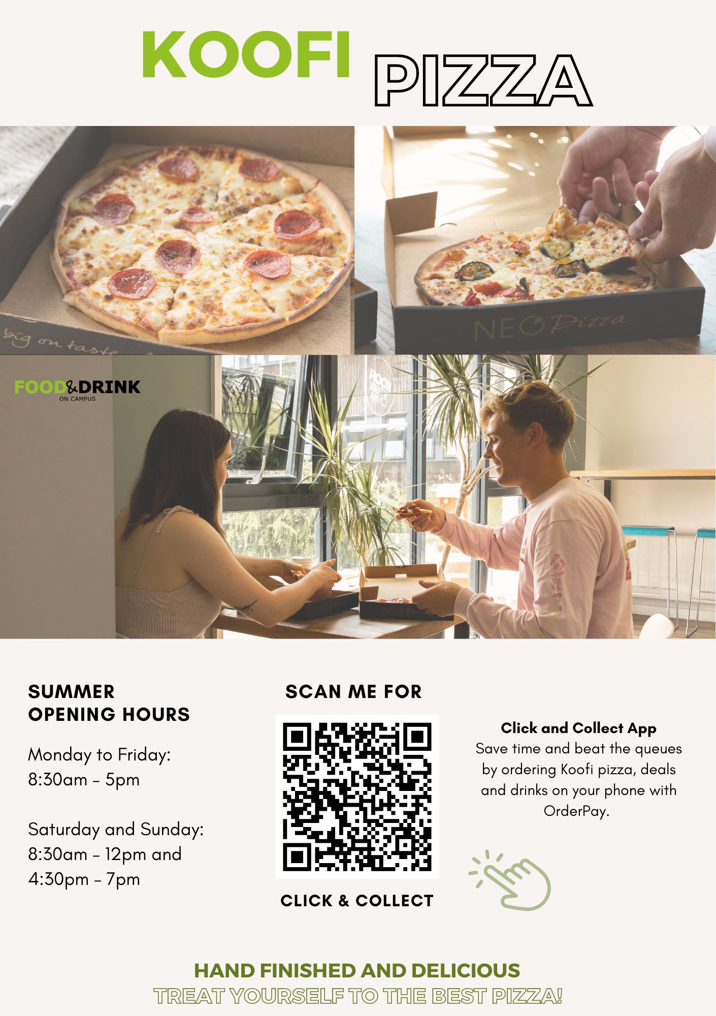 Koofi Pizza Menu - Cornwall Plus